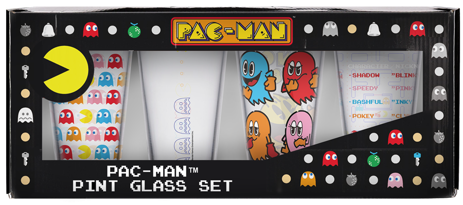 PAC-MAN Pint Glass Set| Gameroom Goodies