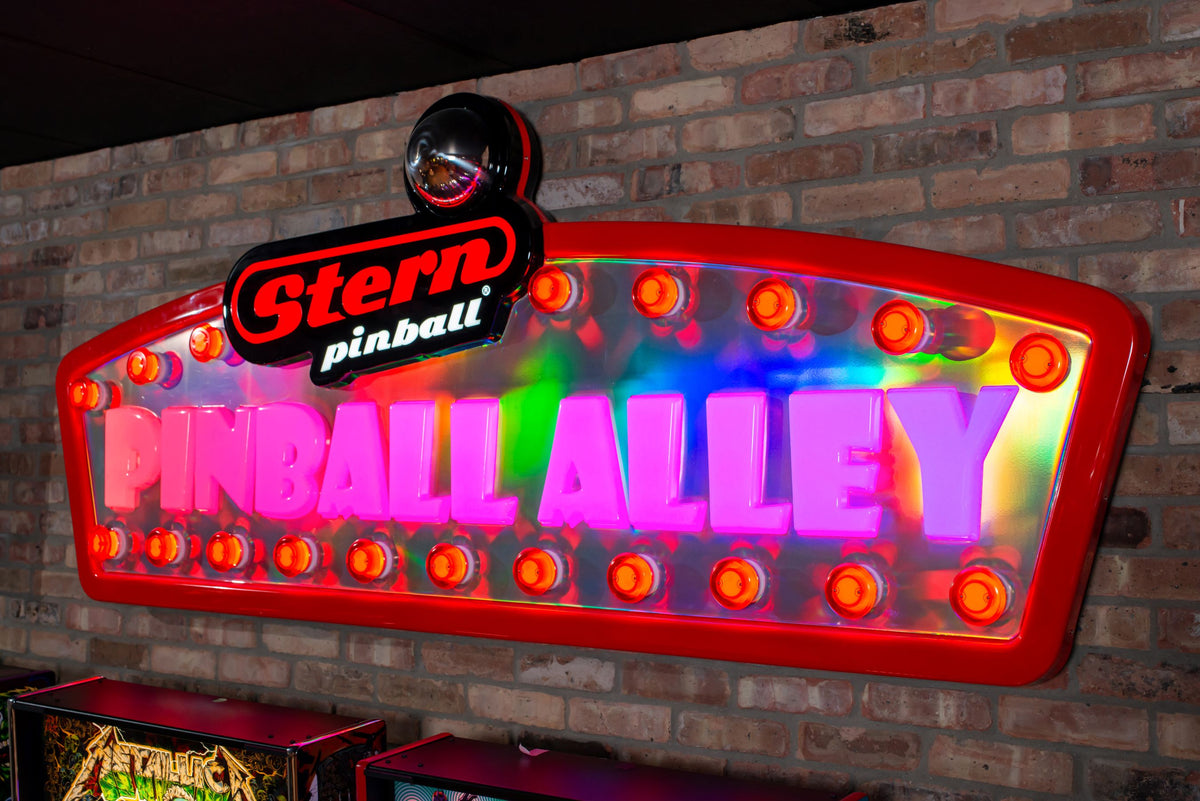 Stern Original Pinball Alley Sign by Stern Pinball| Gameroom Goodies